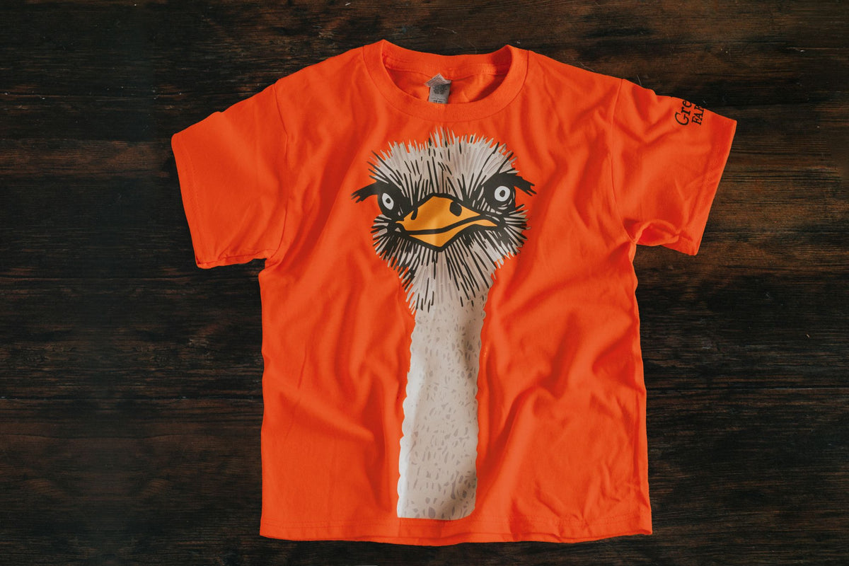 Greendale Oscar The Ostrich T-Shirt - Orange | Online Gifting ...