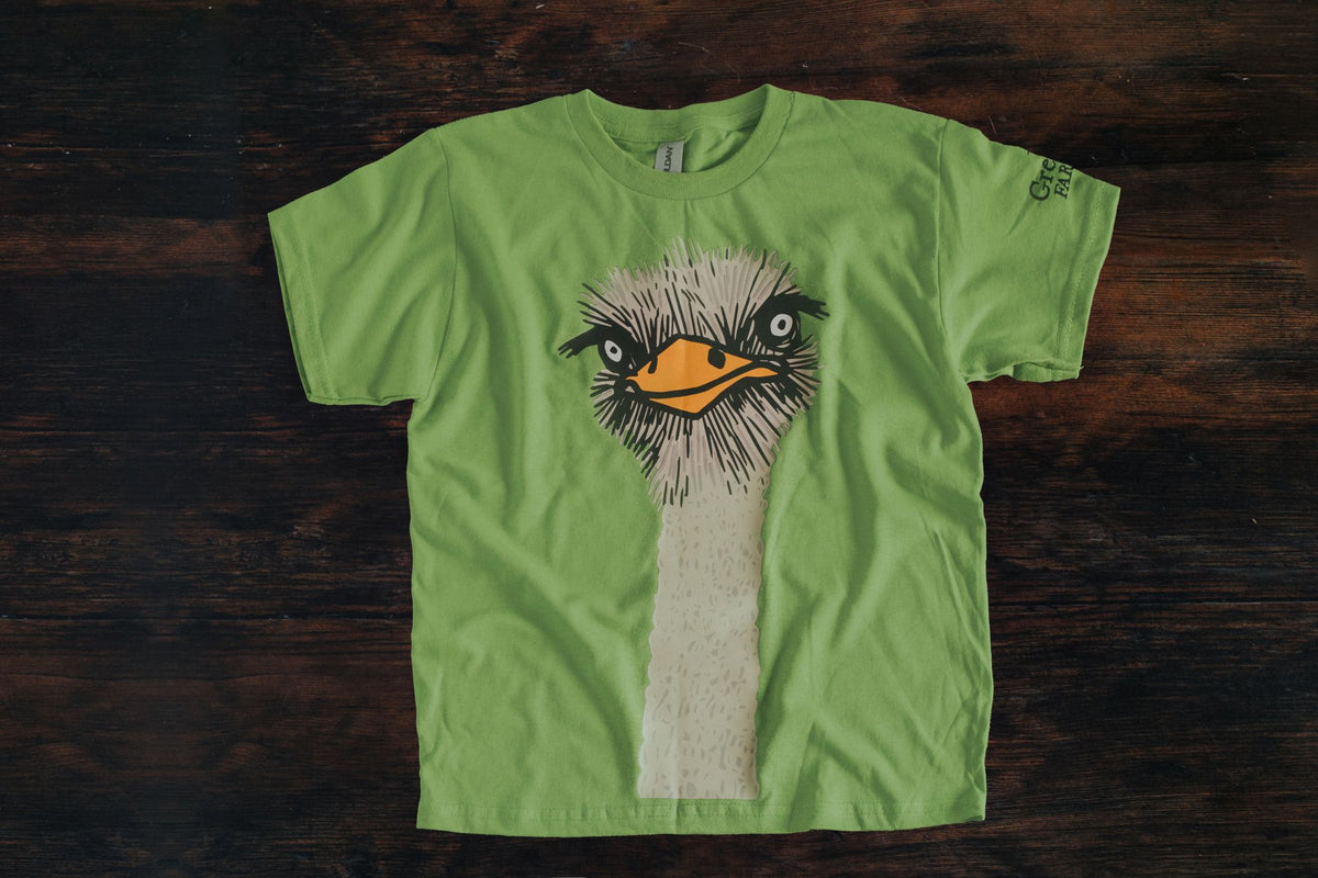 Greendale Oscar The Ostrich T-Shirt - Green | Online Gifting ...